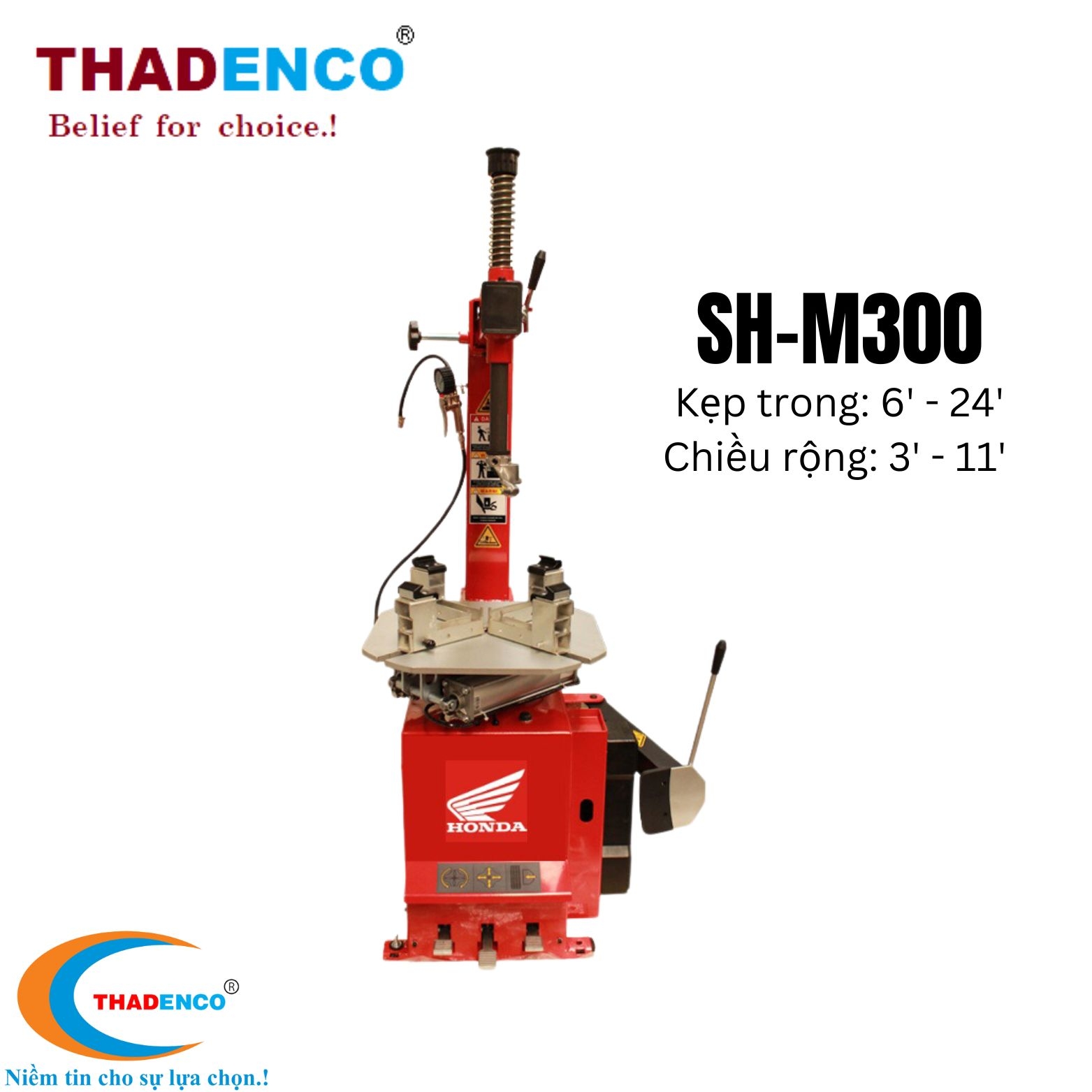 MÁY THÁO VỎ XE RA VÀO LỐP CHUYÊN TAY GA VÀ XE MÁY ĐIỆN SHM300